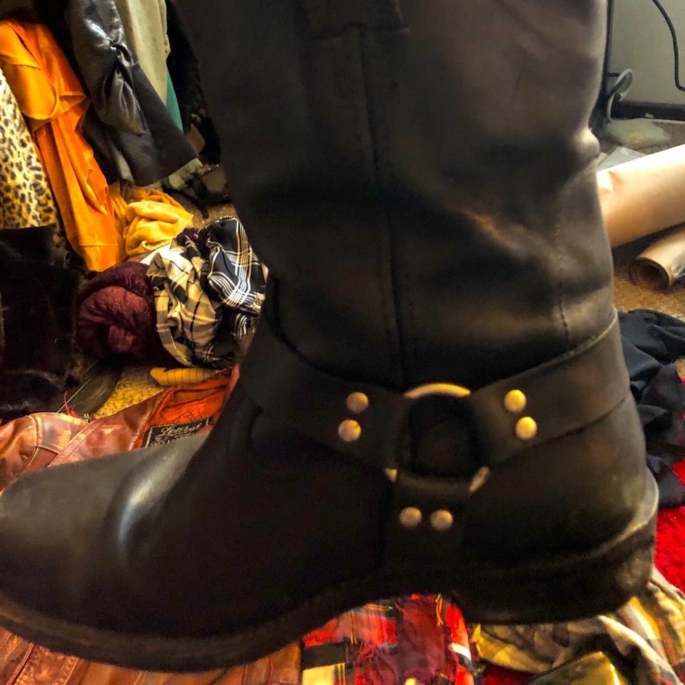 Men’s Al Leather Biker/Punk Rock Boot - Gem